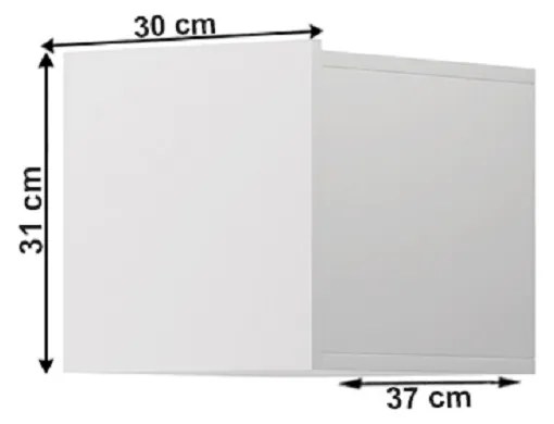 Bílá závěsná skříňka SPRING ED30