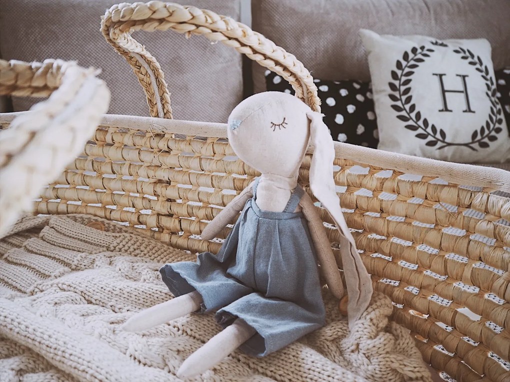 Ahojbaby Mojžíšův košík pro miminko Corn Natural + matrace