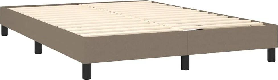 Rám postele s boxspringem taupe 140 x 200 cm textil 3120520