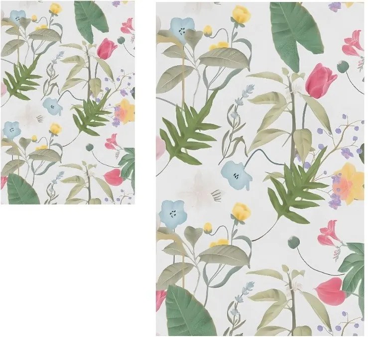 Koupelnové předložky v sadě 2 ks 60x100 cm Floral – Mila Home