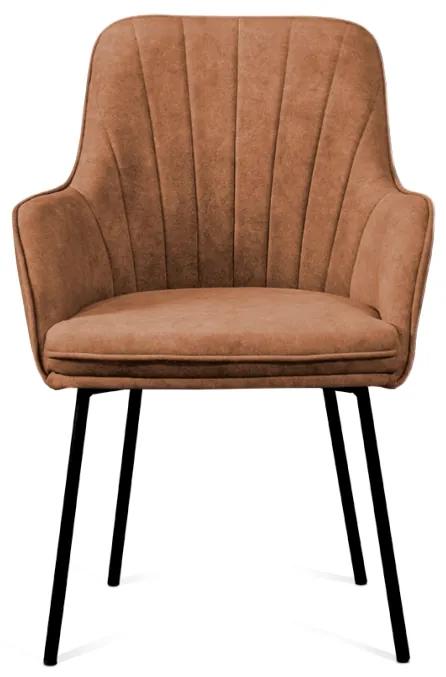 DOLMAR SEDAČKY Jídelní židle - KR-8, různé tkaniny a barvy na výběr Čalounění: grafitová (Uttario Velvet 2966)