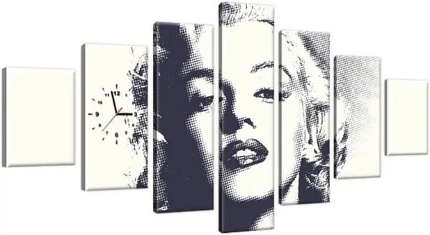 Tištěný obraz s hodinami Marilyn Monroe 210x100cm ZP735A_7A