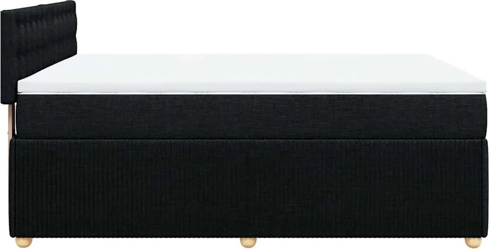 Box spring postel s matrací černá 140 x 190 cm textil 3287467
