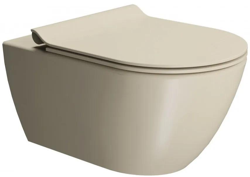 GSI PURA závěsná WC mísa, Swirlflush, 36x55cm, creta dual-mat 881508