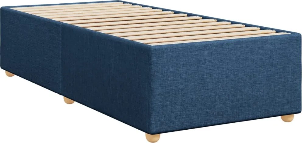 Box spring postel s matrací modrá 80x200 cm textil 3286513