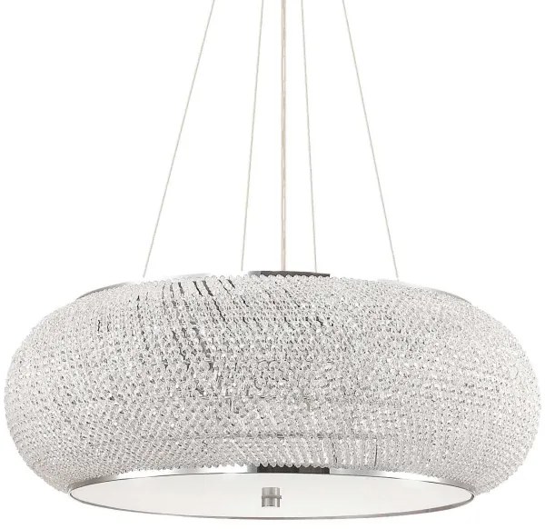 Ideal Lux - Křišťálový lustr na lanku PASHA 14xE14/40W/230V pr. 65 cm chrom