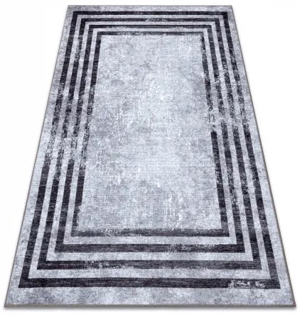 Dywany Luszczow Dětský kusový koberec MIRO 51325.805 pratelný  Geometrická, linky protiskluz, šedý Rozměr koberce: 160 x 220 cm