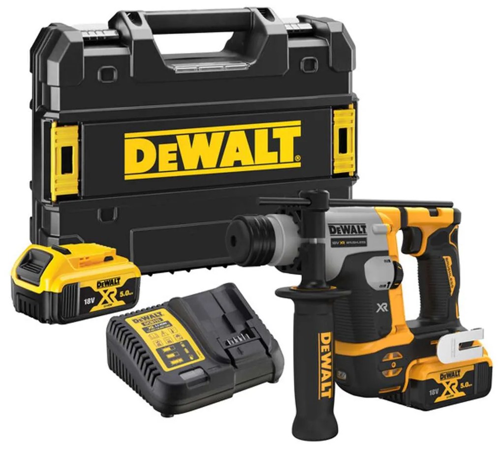 DeWALT - 18V AKU vrtací kladivo, 2x aku 5,0 Ah XR, nabíječka DCH172P2