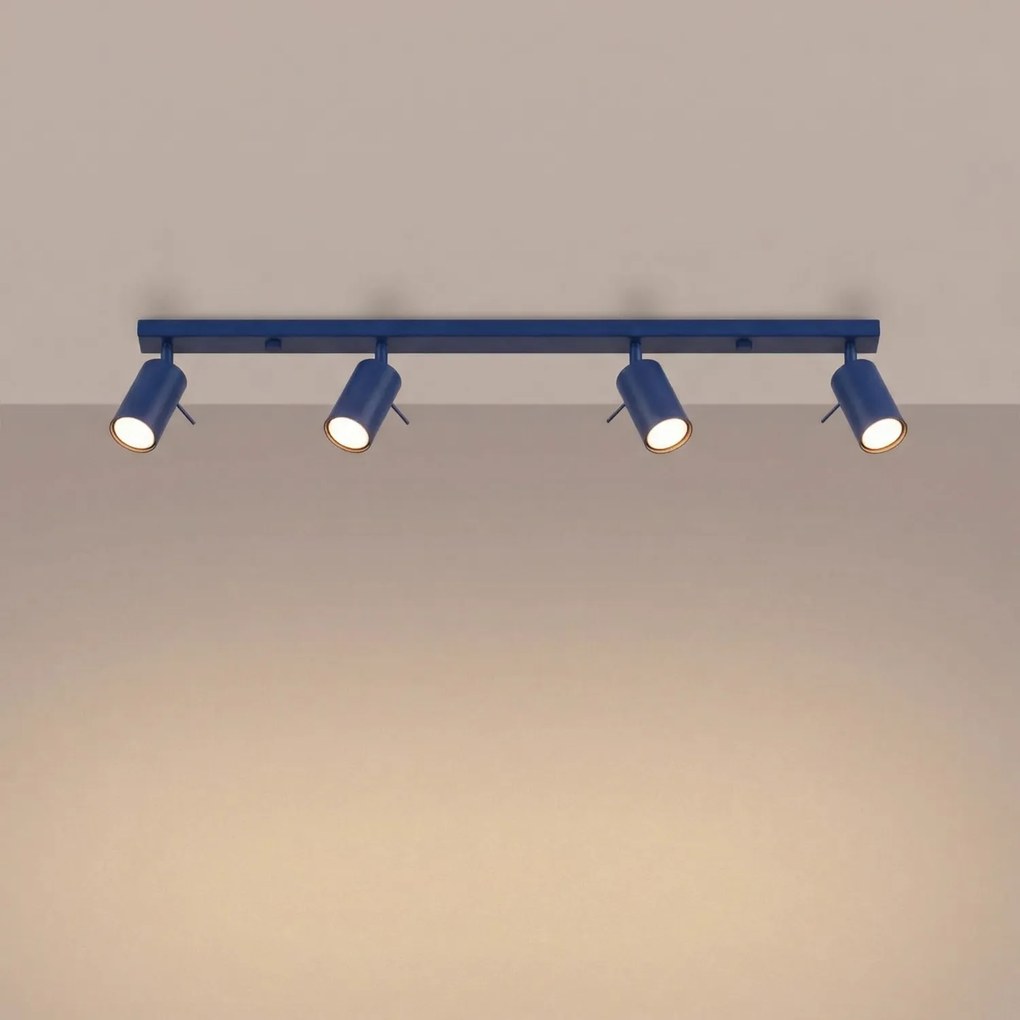 Sollux Lighting Stropní svítidlo RING 4L ultramarínové
