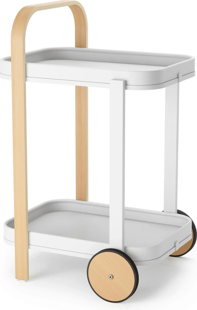 XXXLutz SERVÍROVACÍ VOZÍK, přírodní barvy, bílá, 44/80/50 cm Umbra - Barové vozíky - 007422028802