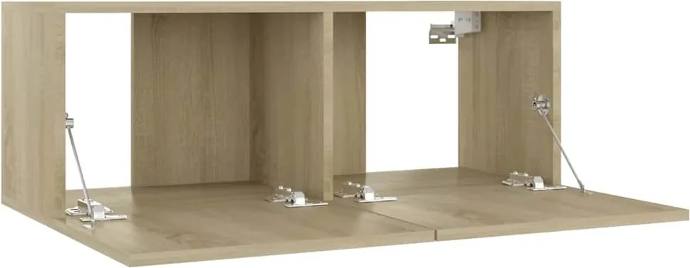 3dílný set TV skříněk dub sonoma kompozitní dřevo 3078973
