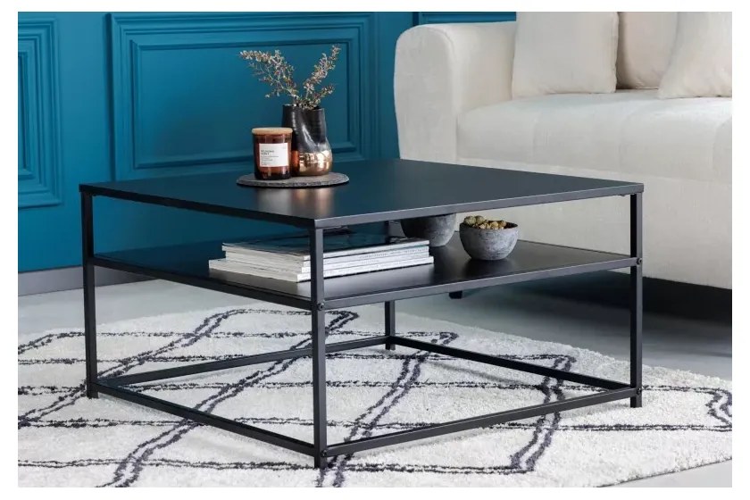 Massive home | Konferenční stolek DURA STEEL 70 CM černý kov
