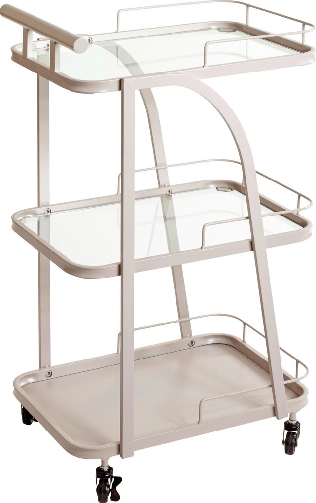 XXXLutz SERVÍROVACÍ VOZÍK, světle šedá, 35/45/79 cm - Barové vozíky - 001931021302