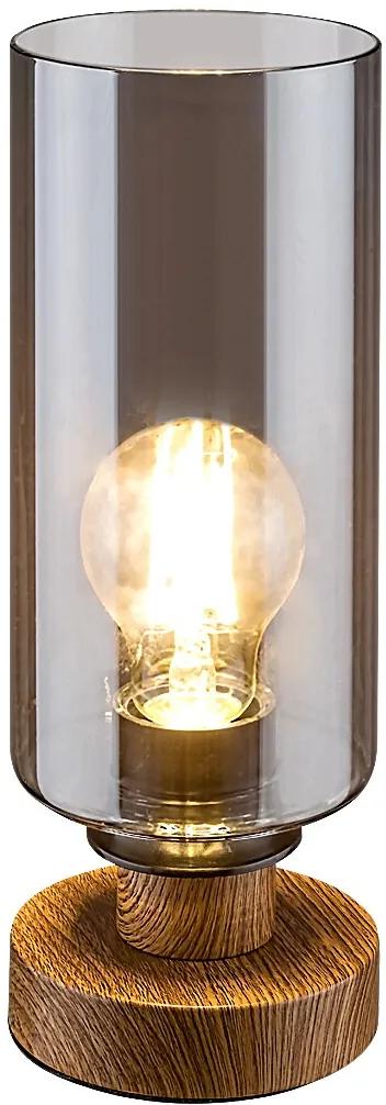 RABALUX Stolní moderní lampa TANNO, 1xE27, 25W, hnědá 0074120