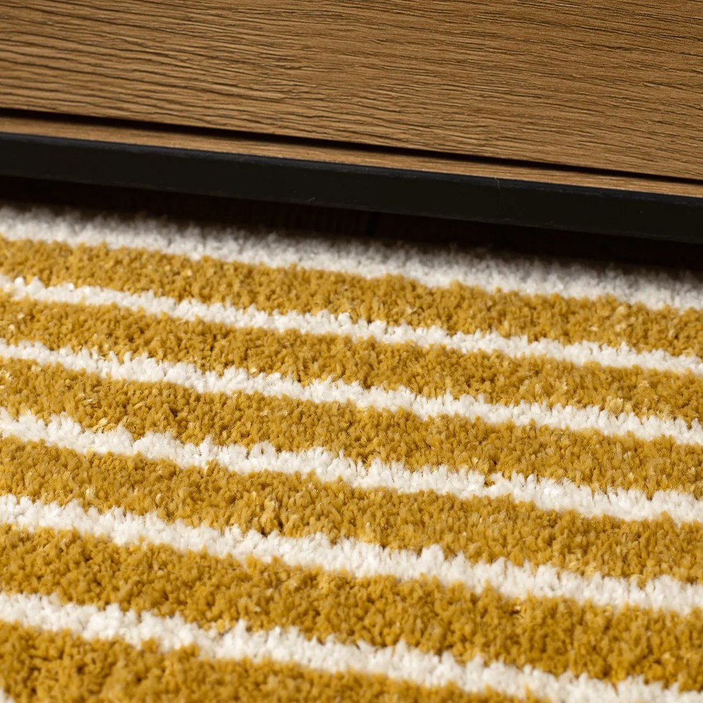 Dywany Łuszczów, Kusový koberec Fusion 0240 cream/yellow, 80x150, vícebarevná, kancelář