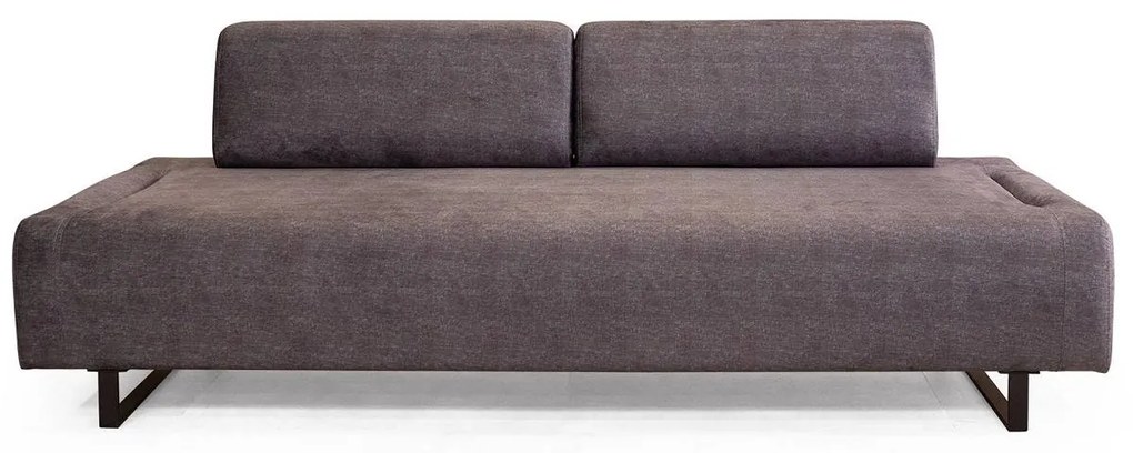 Rozkládací sedačka s odkládacím stolkem Vinaya 220 cm antracitová