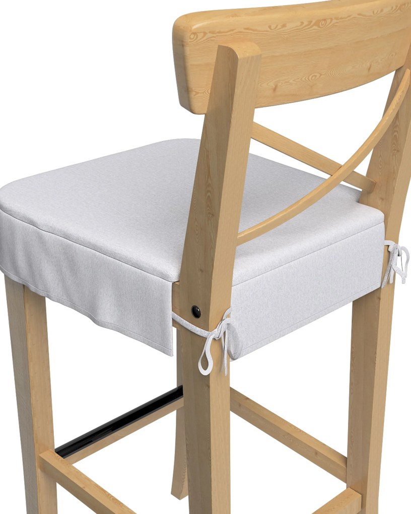 Sedák na židli IKEA Ingolf - barová barva šedá látka pletený vzor