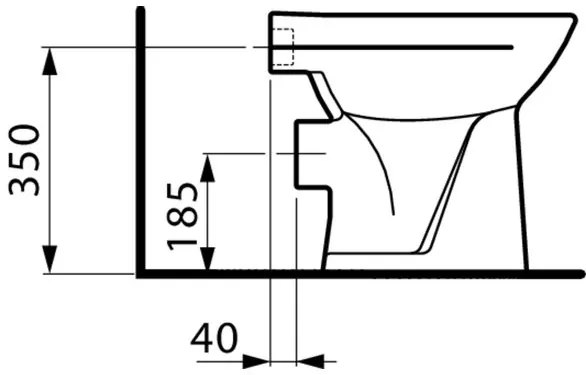 Laufen Pro Stojící klozet, hluboké splachování H8219560000001