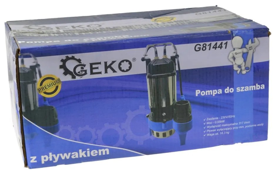 Kalové čerpadlo 230V, 550W, GEKO G81441