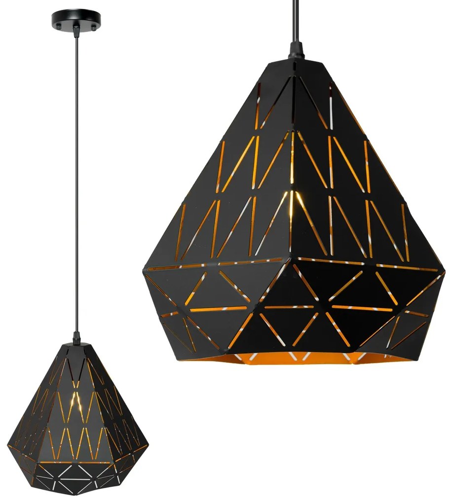 Stropní svítidlo TooLight LOFT GEOMETRIC černá