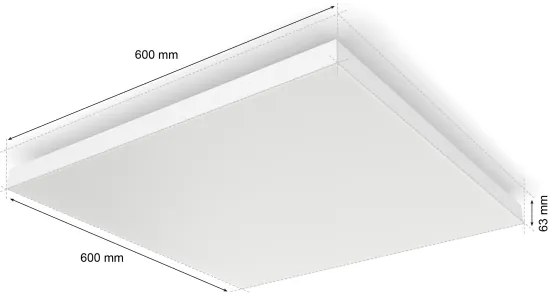 Philips - LED RGBW Stmívatelné stropní svítidlo Hue DATURA LED/67W/230V