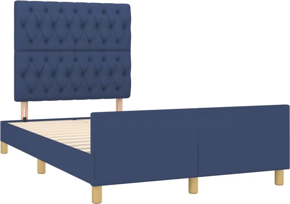 Rám postele bez matrací modrá 120x190 cm textil 3270540