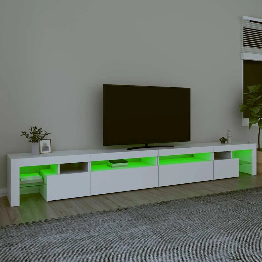 TV skříňka s LED osvětlením bílá 290 x 36,5 x 40 cm 3152802