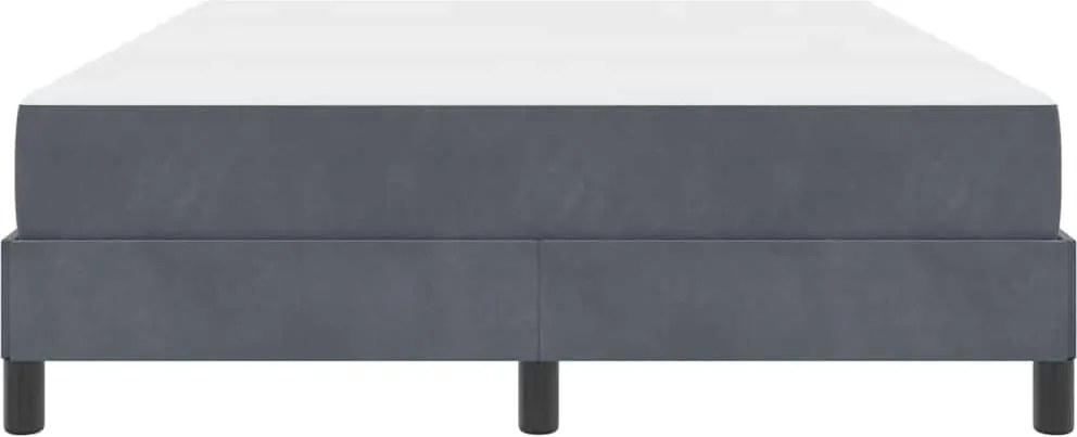 Postel s boxspringem s matrací Tmavě šedá 160 x 210 cm textil 3398750