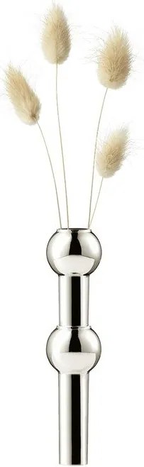 Kovová váza v leskle stříbrné barvě (výška 10 cm) Nagel – STOFF Nagel