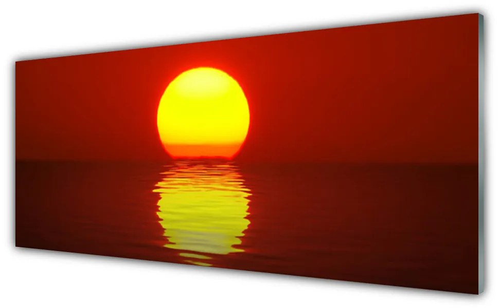 akrylový obraz Západ Slunce Krajina 125x50 cm