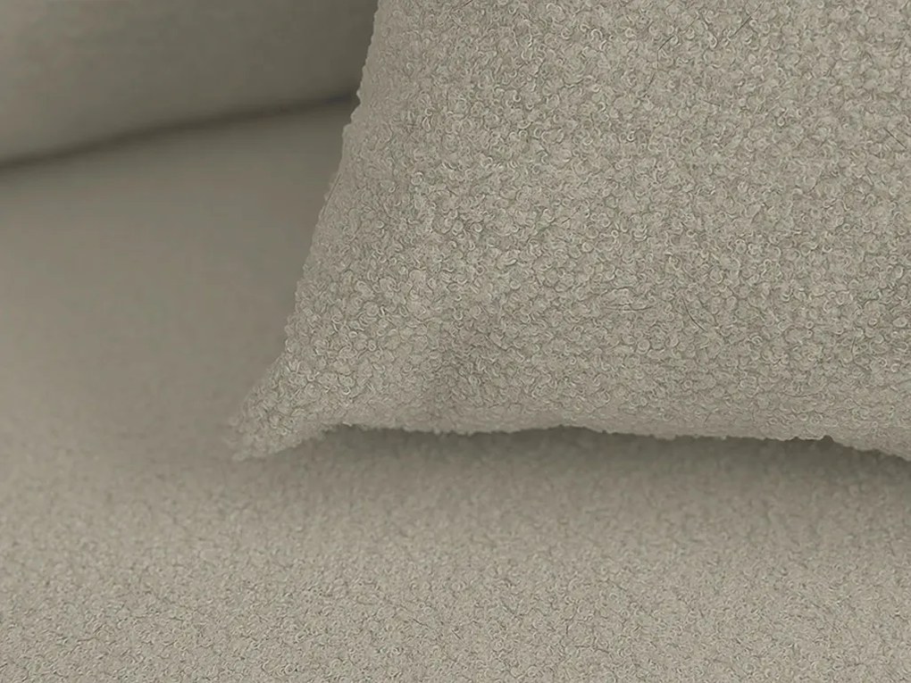 Rozkládací oboustranná sedací souprava do L SMART BOUCLE 232x143 cm, šedobéžová