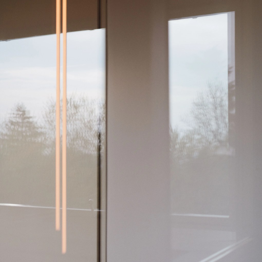 Flos F1906009 My Lines, matně bílé závěsné svítidlo, 2x52W LED 2700K, délka 167cm