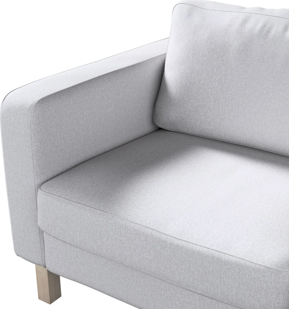 Potah na pohovku IKEA  Karlstad 2-místná, nerozkládací, krátký barva šedá látka pletený vzor