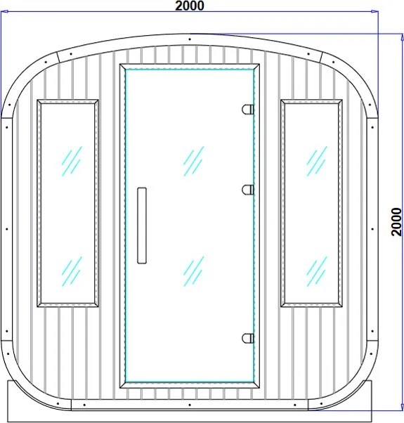 BPS-koupelny Zahradní kombinovaná sudová sauna 2v1  - Infrasauna + finská sauna 180x200, 4-6 osob