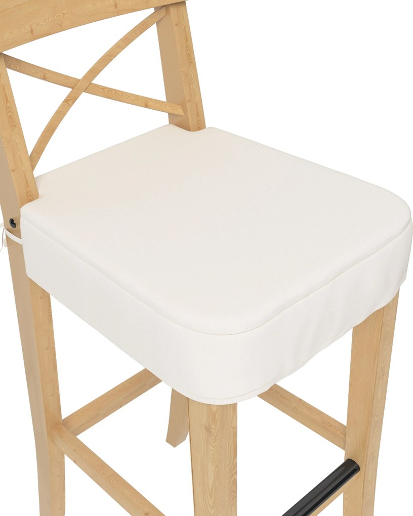 Sedák na židli IKEA Ingolf - barová barva béžová látka pletený vzor