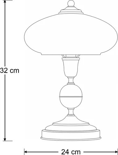 BRILAGI - Stolní lampa MOLLERO 1xE14/11W/230V bronz/patina