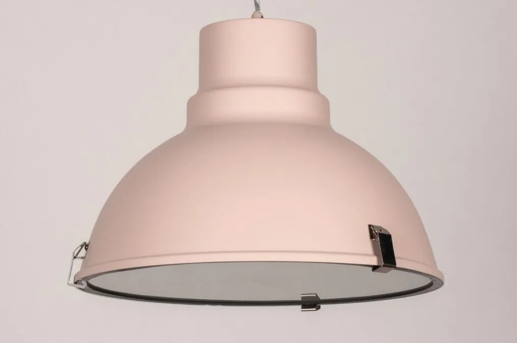 Závěsné růžové retro svítidlo do dětského pokoje Pinkbruin