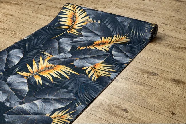 Protiskluzový běhoun LOTUS PAPRADE 45270 šedý / zlatý - hotový rozměr
