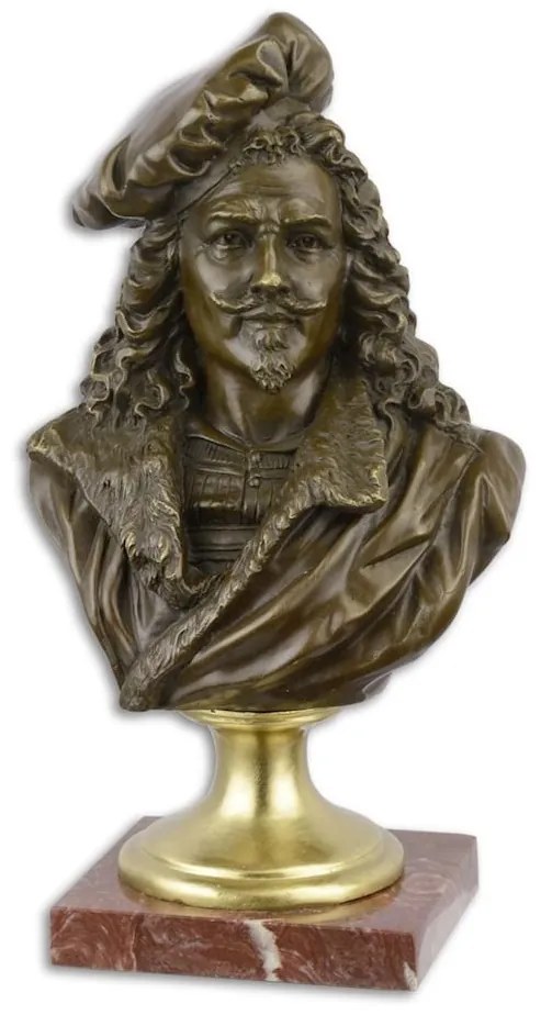 Bronzová socha soška Rembrandt busta