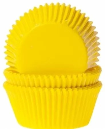 Košíček na muffiny papírový žlutý 50ks - House of Marie