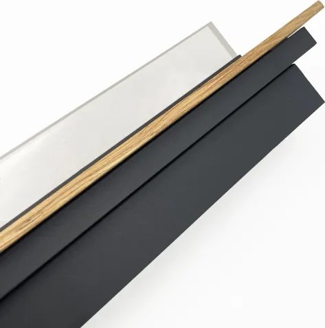 Brilagi - LED Stropní svítidlo WOODY FLAT LED/25W/230V 118 cm dub/černá