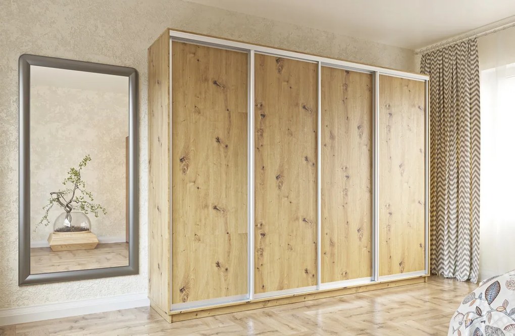 Šatní skříň LAMBDA 300 × 240 cm dub artisan