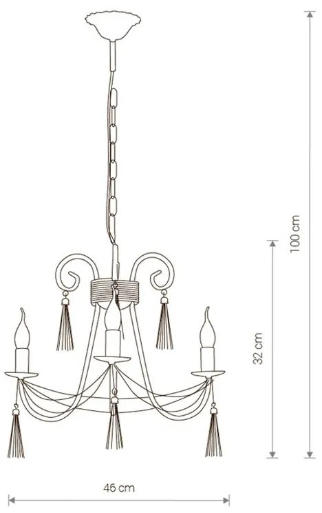 Svítidlo Nowodvorski TWIST WHITE III 4983