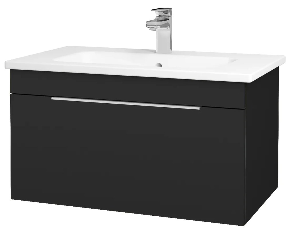 Dřevojas Koupelnová skříň ASTON SZZ 80 Varianta: N01 Bílá lesk / Úchytka T03 / D20 Galaxy