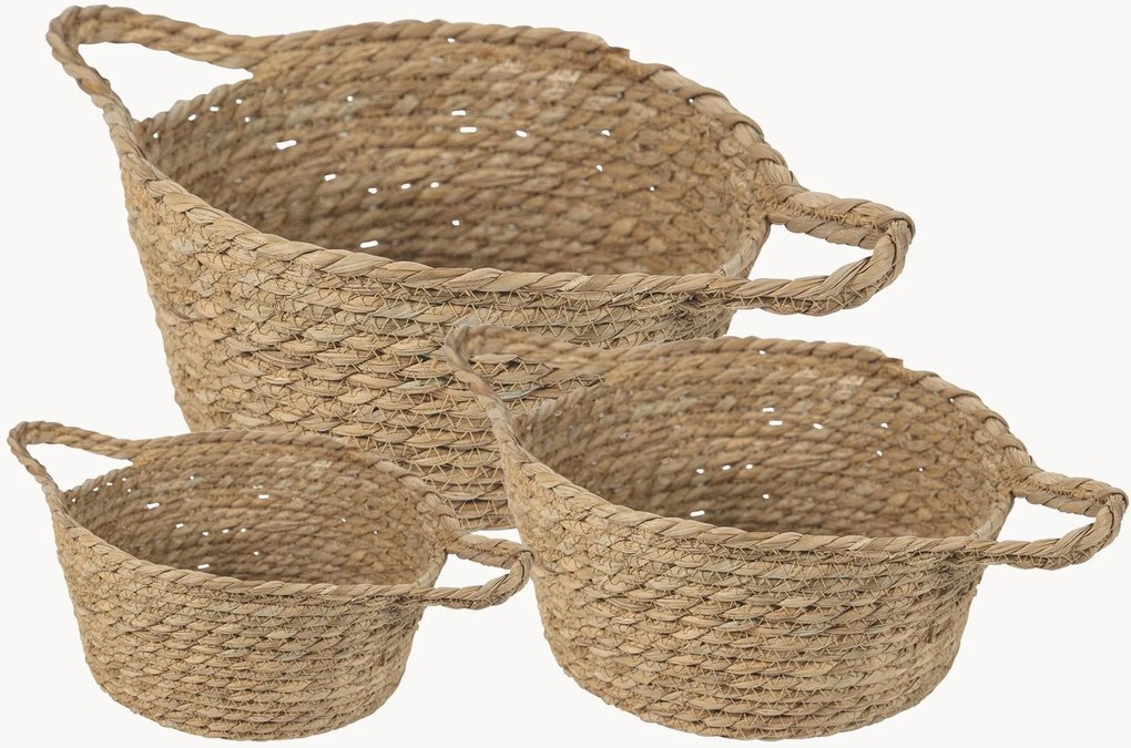 Sada pletených košů Natural, 3 díly