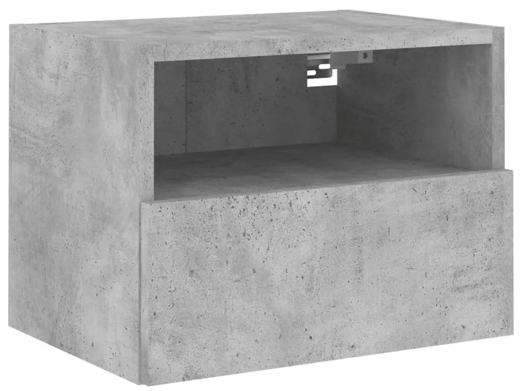 vidaXL Nástěnná TV skříňka betonově šedá 40x30x30 cm kompozitní dřevo