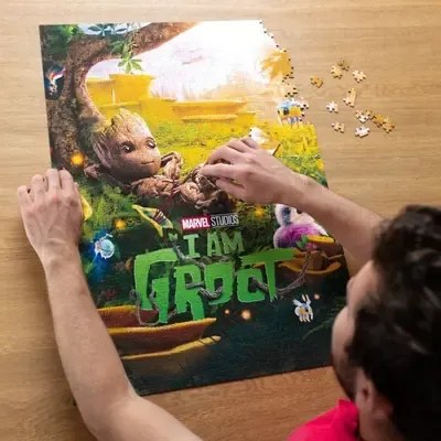 Trefl - Puzzle - Premium Plus Marvel: Já jsem Groot / 1000 dílků / 68.