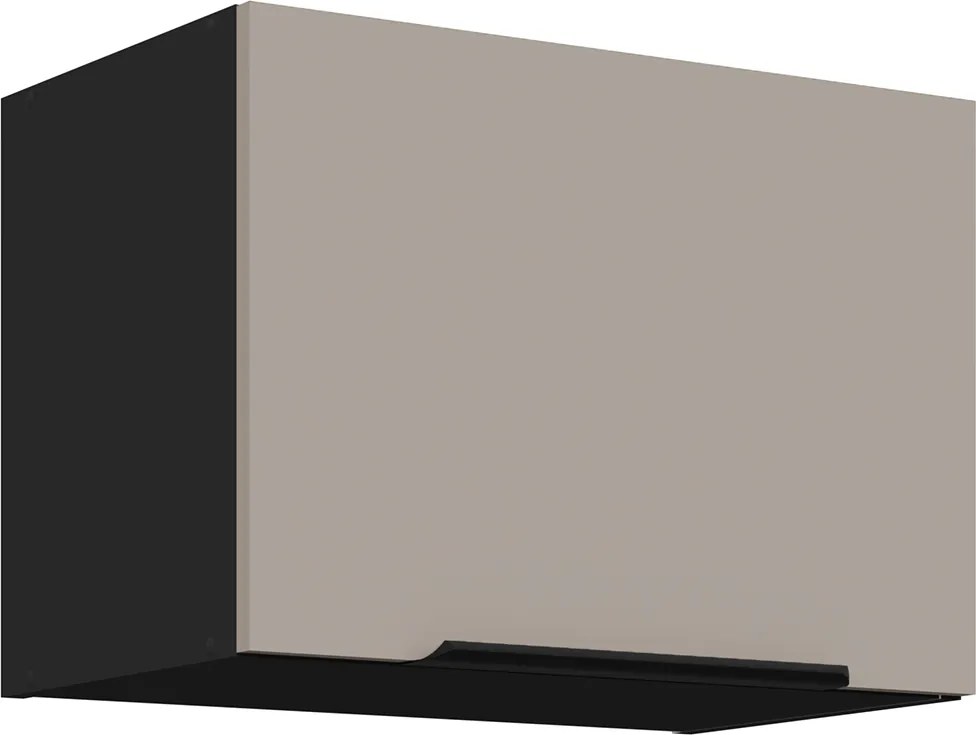 ARIA cb | horní skříňka 50 GU-36 1F výklopná | 50 cm | ANTI FINGERPRINT povrch | černá/béžová