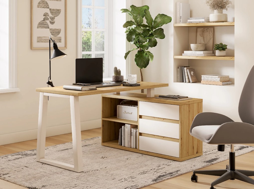 ADRK Furniture Rohový stůl IWO II ADRK-DE-IWO-II-ART-K