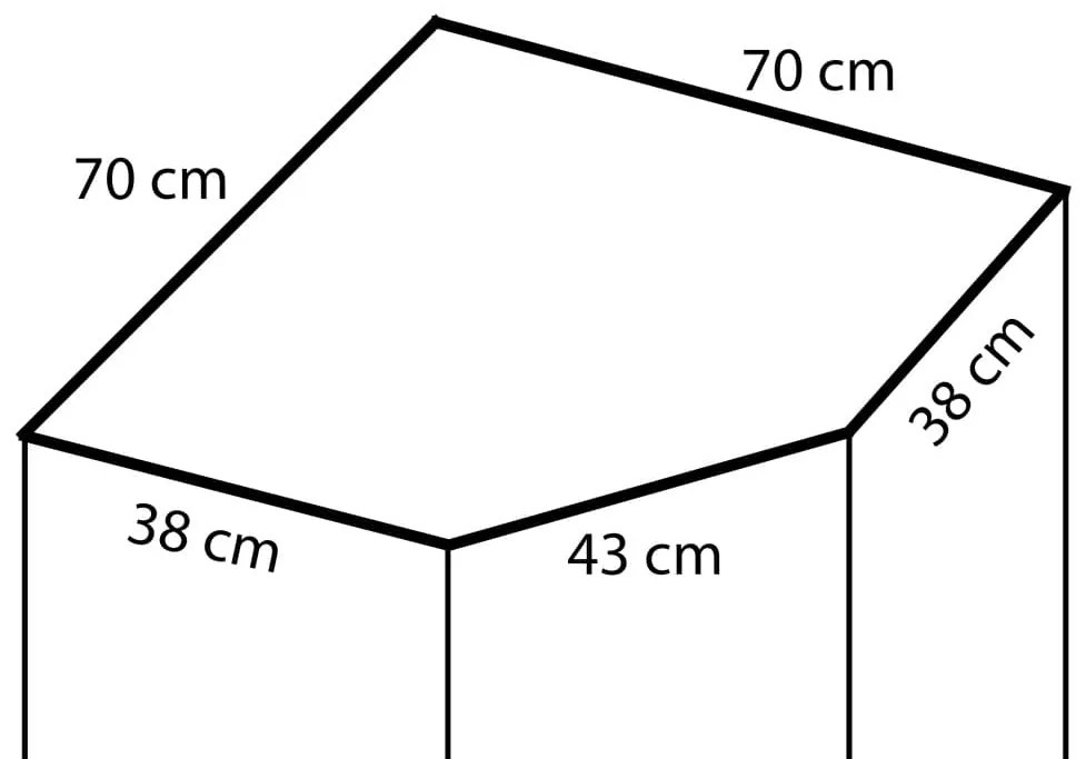 Rohová šatní skříň Emi se zrcadlem - grafit